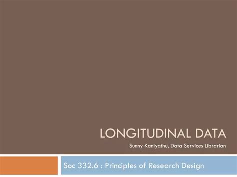 PPT Longitudinal Data PowerPoint Presentation Free Download ID 2374784