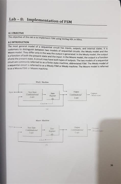 solved lab 8 implementation of fsm 8 1 objective the