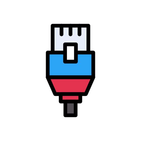 Usb Port Vector Stall Lineal Color Icon