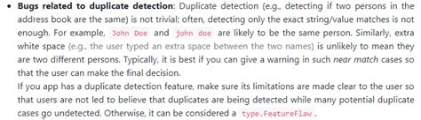 Duplicate Checking Should Consider White Spaces In Position · Issue