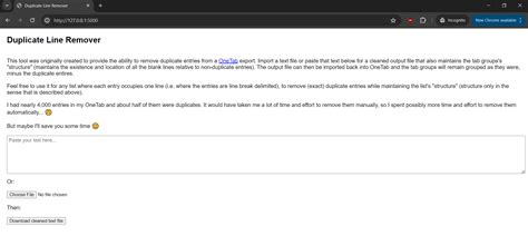 Onetab Duplicate Lines Removal Itsmejayd