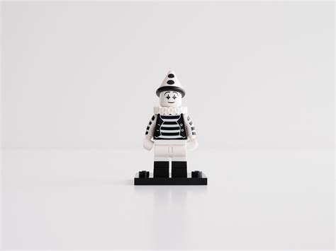 Paris Street Mime Custom Assembly Minifigure From Genuine Lego® Parts