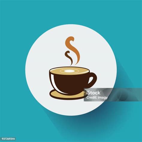 커피 타임 스탬프 세트와 커피 아이콘의 컵 벡터 일러스트 레이 션 Eps10 0명에 대한 스톡 벡터 아트 및 기타 이미지 0명 개념 개념과 주제 Istock