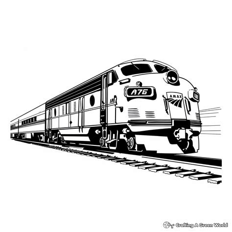 Amtrak Coloring Page