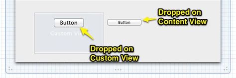 Xcode Interface Builder Dropping A Button On Content View Results In