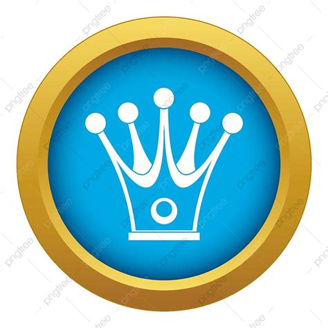 모든 디자인에 대 한 흰색 배경에 고립 된 왕관 아이콘 파란색 벡터 보석류 배경 심벌 마크 Png 일러스트 및 벡터 에 대한 무료 다운로드 Pngtree