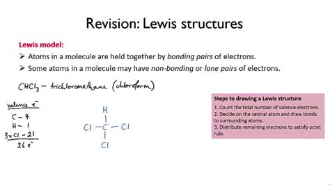 Lewis Structures Revision Trichloromethane Intermolecular Forces Meristem Youtube