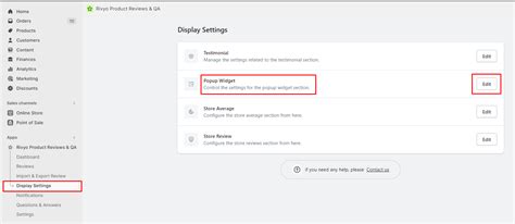 Pop Up Widget Settings WebContrive