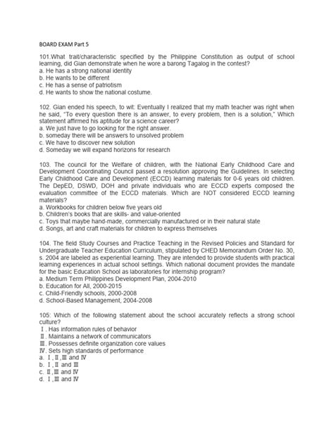 board exam part 5 pdf teachers schools