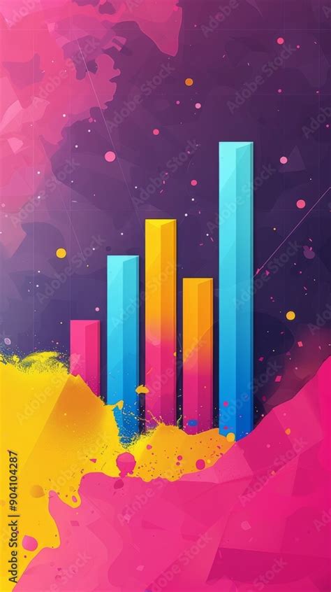 Manual Graphic Illustration Featuring Bar Charts To Display Numerical Data With Clarity And