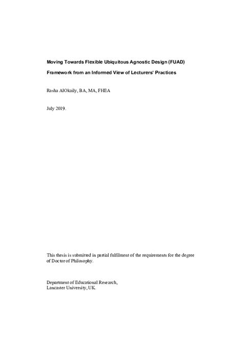 Pdf Moving Towards Flexible Ubiquitous Agnostic Design Fuad Framework From An Informed View