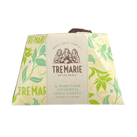 Tre Marie Panettone With Sultanas 1kg Soft Italian Cake Without