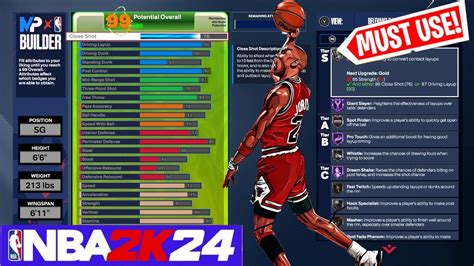 Nba 2k24 🔥 66 2 Way Inside The Arc Threat Demigod Guard Build Michael “air Jordan” Jordan Youtube