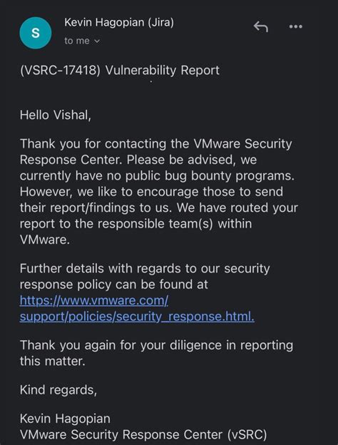 Vishal Vishwakarma On Linkedin Vmware Bugbounty Bugbountytips Swag