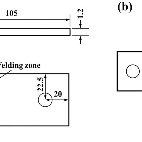 Geometries Of The Specimens A Tensile Shear Specimen B Cross Tensile