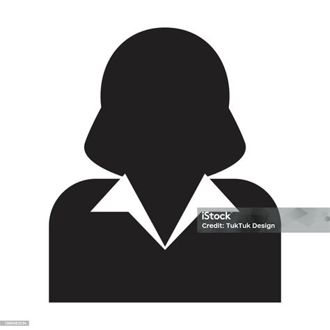 플랫 컬러 글리프 픽토그램 사인에서 비즈니스를 위한 어소시에이트 아이콘 벡터 여성 사용자 프로필 아바타 기호 경영자에 대한 스톡 벡터 아트 및 기타 이미지 Istock