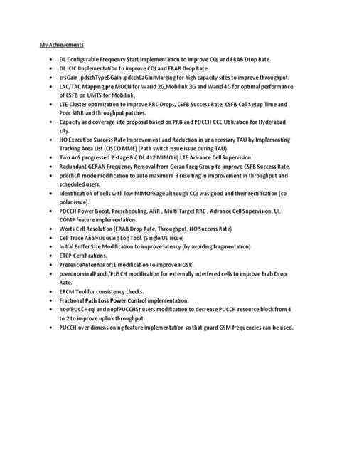 Lte Cheat Sheet Pdf Data Transmission Telecommunications