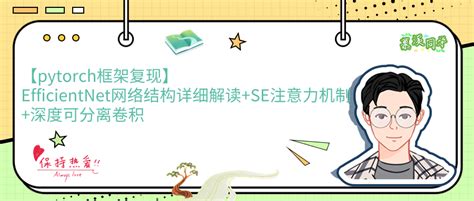 Efficientnet网络结构详细解读se注意力机制pytorch框架复现 Ew帮帮网