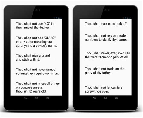 [editorial] the ten commandments of naming phones and tablets thou