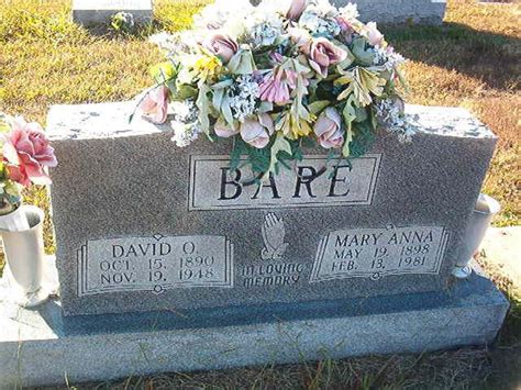 Mary Anna Mayfield Bare 1898 1981 Find A Grave Memorial