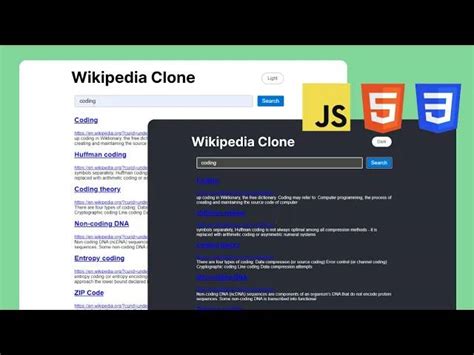 Huxn Javascript 100th Project Building A Wikipedia Clone The Ultimate Html Css And