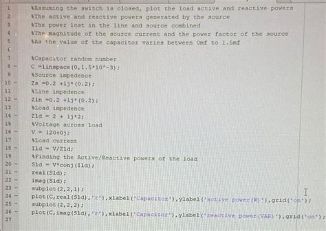 Solved Matlabi Have This Script Written In Matlab For A