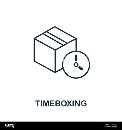 Timeboxing Icon Simple Element From Agile Method Collection Filled Timeboxing Icon For