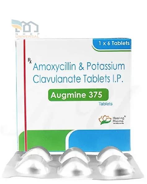 Augmine 375mg 6tab At Best Price In Mumbai By Nhep Universal Id