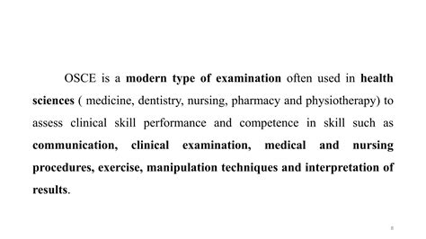 Objective Structured Clinical Examination Osce Pptx