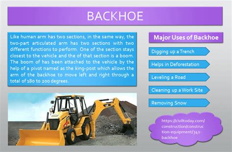 What Is Backhoe 5 Uses Of Backhoe Civil Engineering