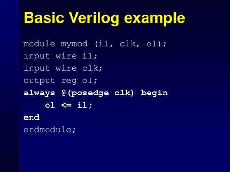 Ppt The Design Process Rtl Netlists And Verilog Powerpoint Presentation Id1313777
