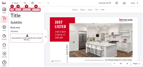 Use The Text Panel In The Design Editor Kw Answers