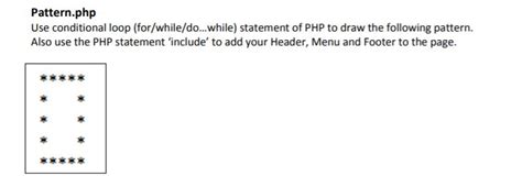 Solved Patternphp Use Conditional Loop