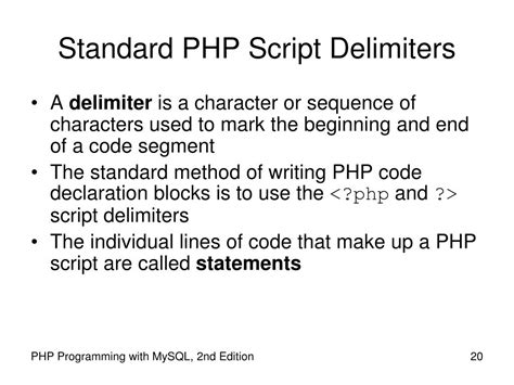 ppt chapter 1 getting started with php php programming with mysql 2