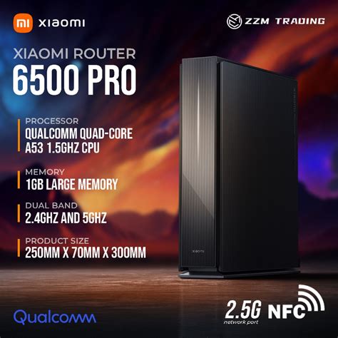 Xiaomi Mi Router 6500 Pro Quad Core A53 2 5g Network Port Dual Band 2 4ghz And 5ghz Shopee