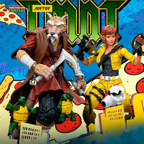 Joytoy Tmnt Splinter And April Oneil David Toys