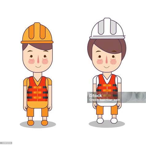 건설 의상 유니폼 조끼 보호 보호 빌더 복장 및 헤드 기어 안전 헬멧 노동 장비 건설 산업에 대한 스톡 벡터 아트 및 기타 이미지 건설 산업 건설업자 건축 Istock