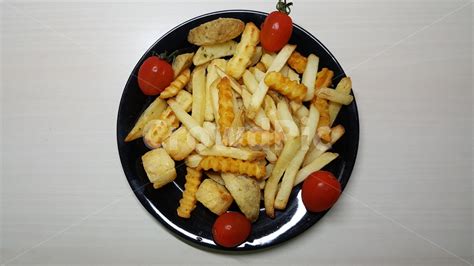 감자튀김 감자요리 감자 토마토 프렌치프라이 사진이미지일러스트캘리그라피 Storynves작가