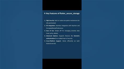 Securing Data In Flutter Devcode Youtube