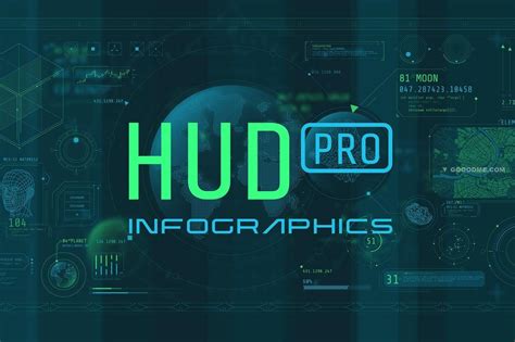 现代化科幻HUD信息图表矢量AI元素合集 第1506期 果觅网gooodme
