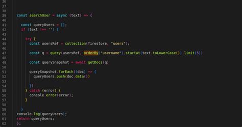 Trouble With Build A Query For Reactive Searchbar Rfirebase