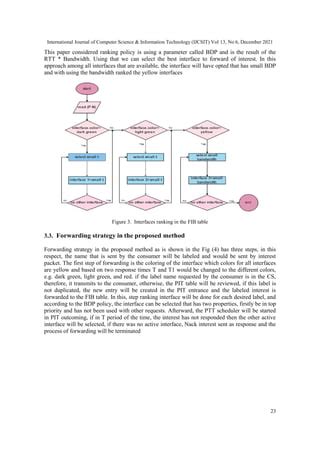 PROVIDES AN APPROACH BASED ON ADAPTIVE FORWARDING AND LABEL SWITCHING TO IMPROVE THE SPEED OF