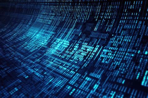 Digital Binary Data Streaming Binary Code Background Matrix Background