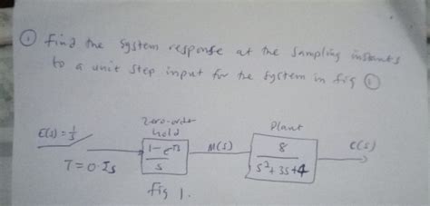 Solved Find The System Response At The Sampling Instants To
