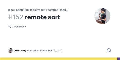 Remote Sort · Issue 152 · React Bootstrap Tablereact Bootstrap Table2