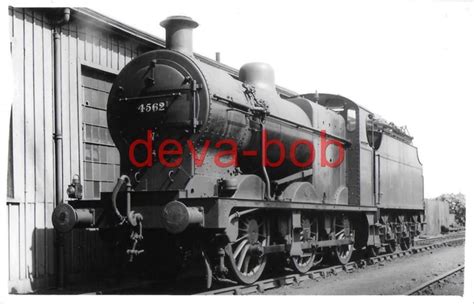 Railway Photo Lms 4f 4562 Cricklewood Shed 1937 Fowler 0 6 0 Loco £1 35