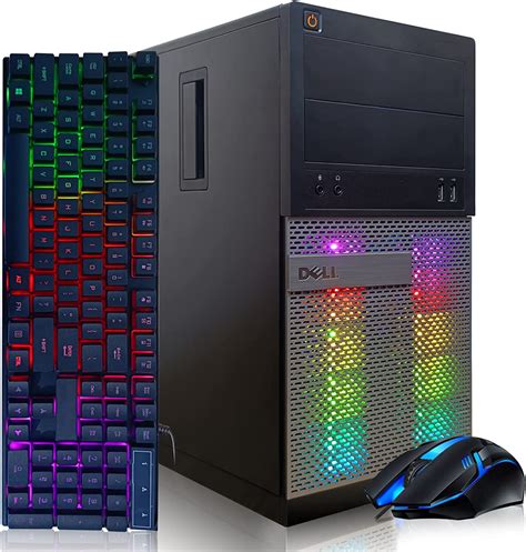 Amazon Com Dell Rgb Gaming Pc Desktop Computer Intel Quad I Up To Ghz Radeon Rx