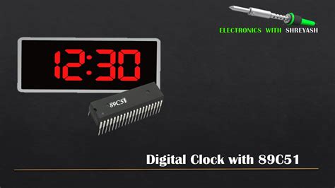 Make Digital Clock With 89c51 Simulation Without Rtc Module Youtube