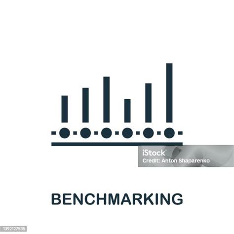 벤치마킹 아이콘입니다 비즈니스 인텔리전스 수집의 간단한 요소 템플릿 인포 그래픽 등에 대한 벤치마킹 아이콘 채워진 개발에 대한 스톡 벡터 아트 및 기타 이미지 Istock