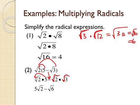 Ppt 12 2 Operations With Radical Expressions Powerpoint Presentation